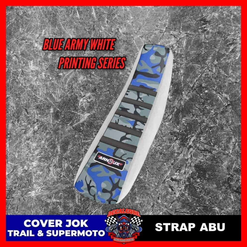 Seat Cover Arnoux Blue Army White Series - Decalcore