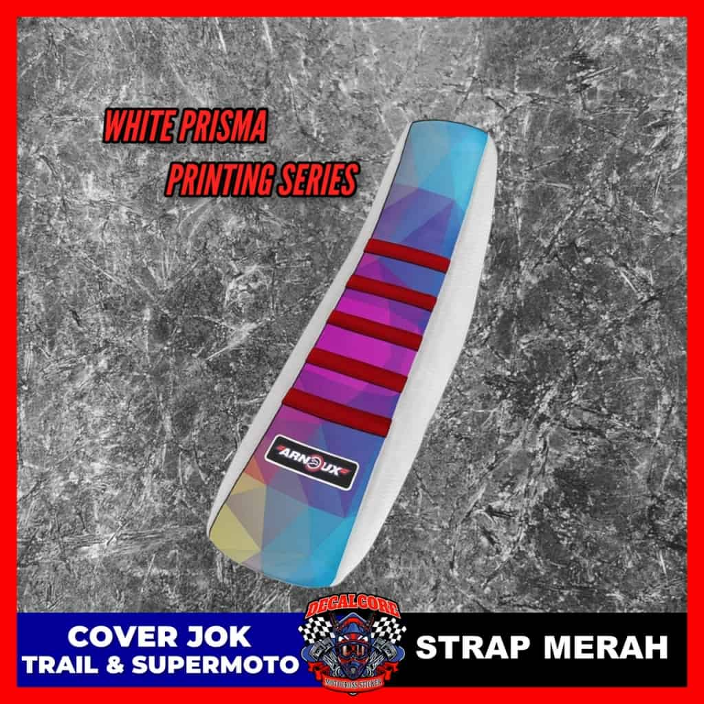 Seat Cover Arnoux White Prisma Series - Decalcore