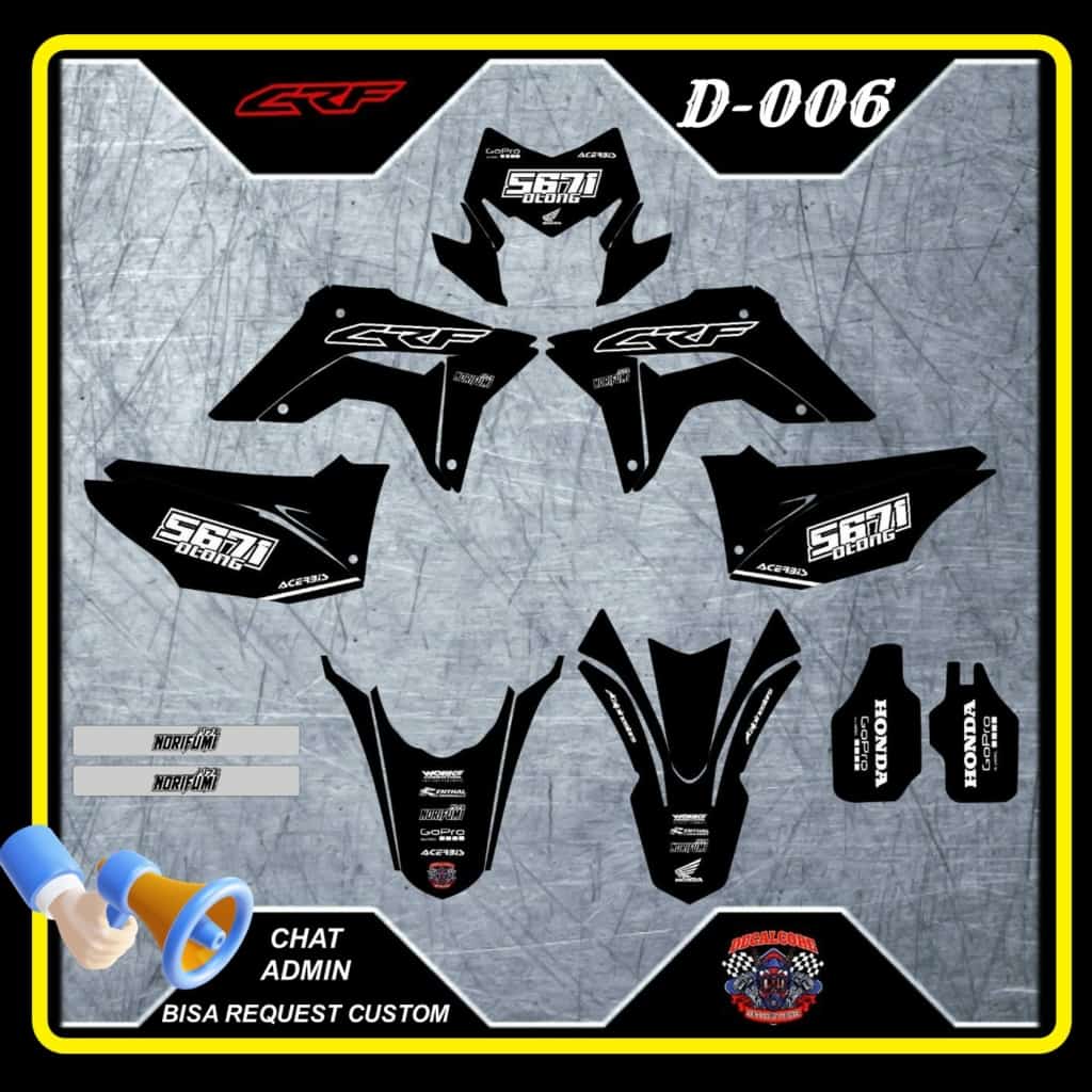 Decal CRF 150 Desain 006 - Decalcore