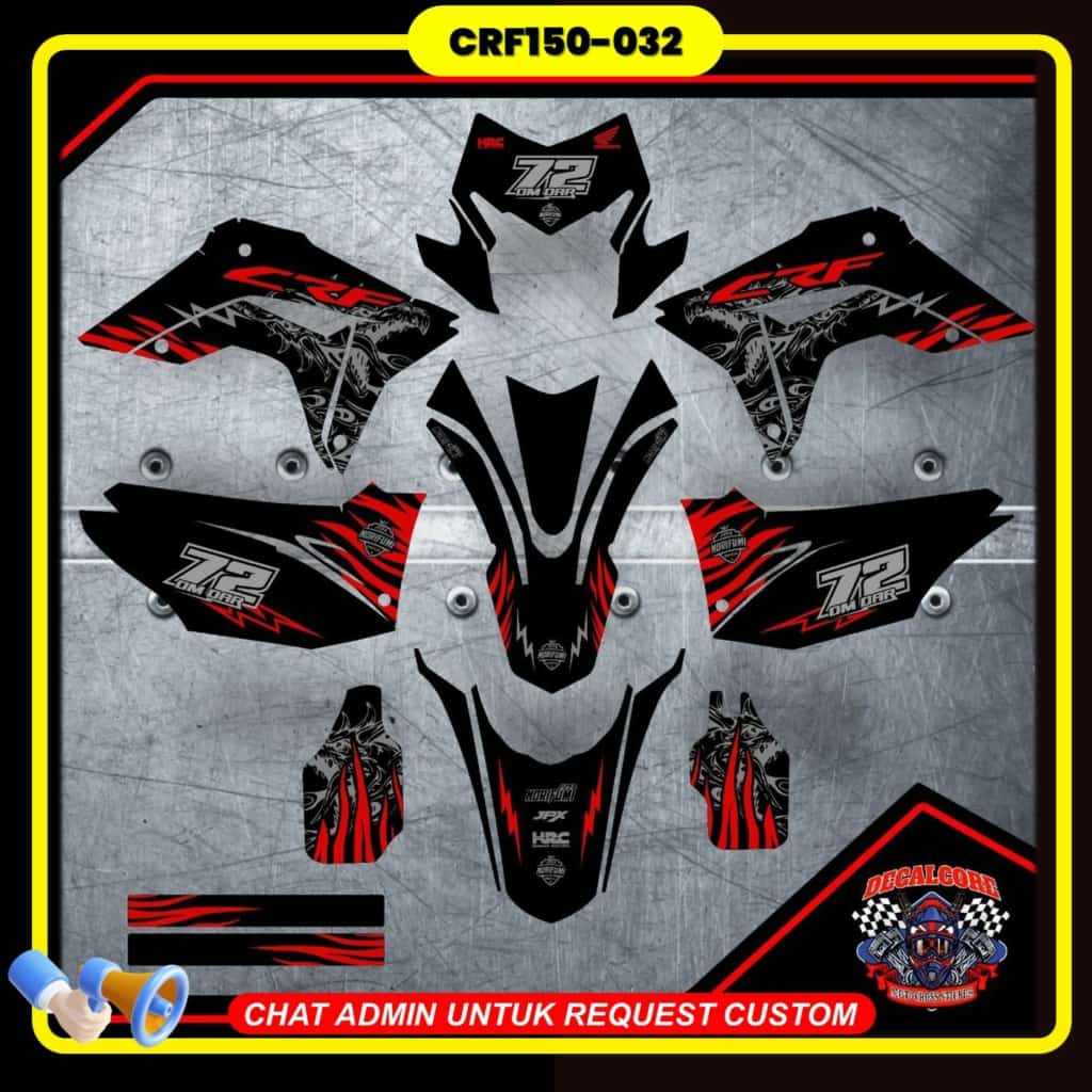 Decal CRF 150 Desain 032 - Decalcore