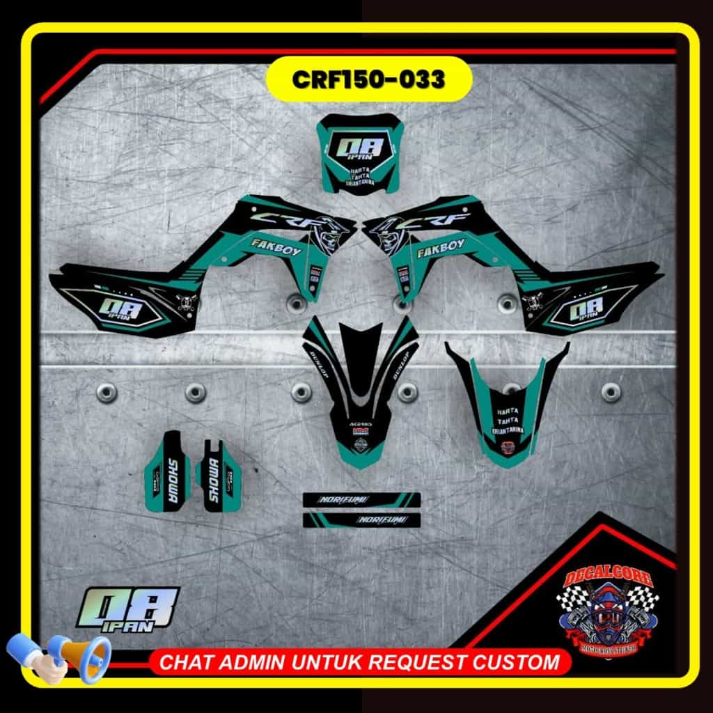 Decal CRF 150 Desain 033 Full Hologram - Decalcore
