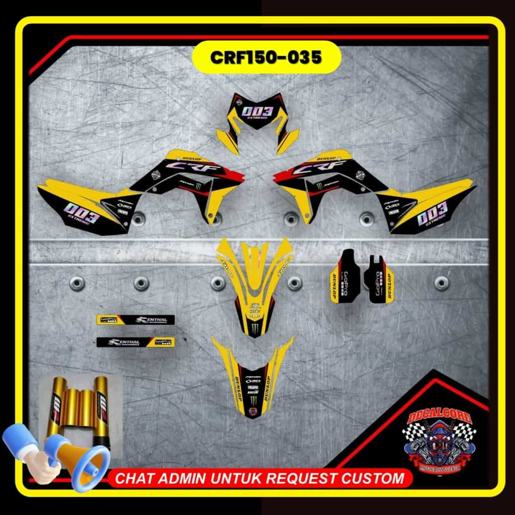 Decal CRF 150 Desain 035 Full Hologram - Decalcore