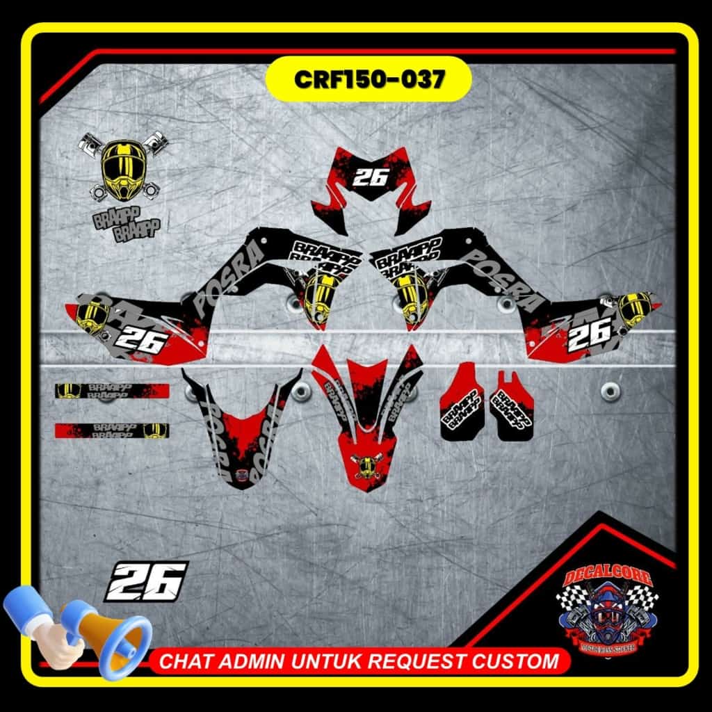 Decal CRF 150 Desain 037 - Decalcore