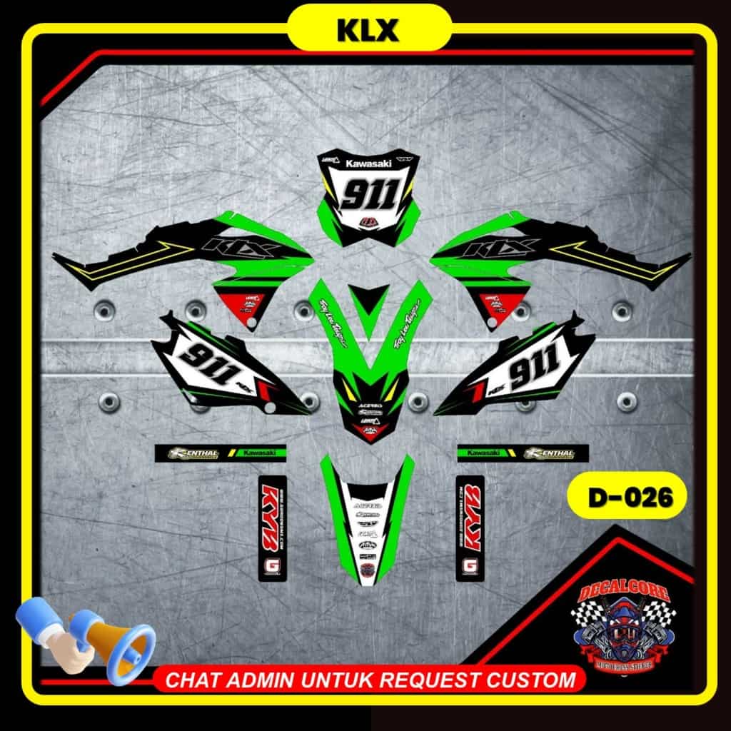 Decal KLX BF Desain 026 - Decalcore